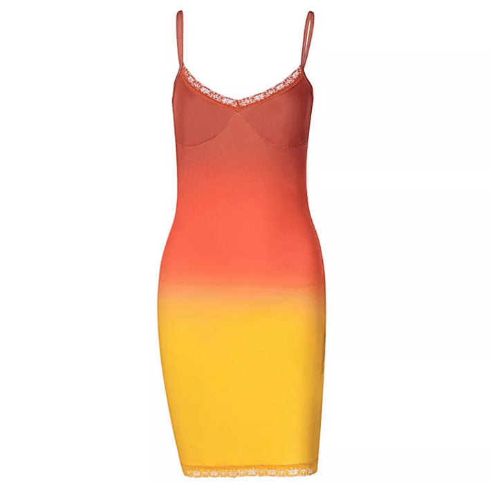 sunset lace trim dress – mermaidmotelpk